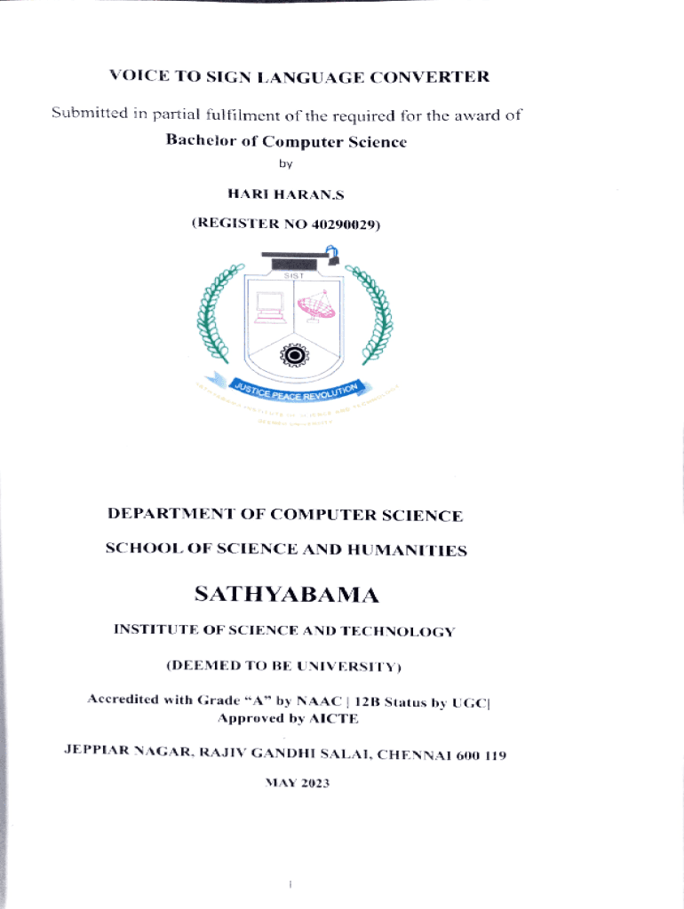 Fillable Online voice to sign language converter Fax Email Print ...