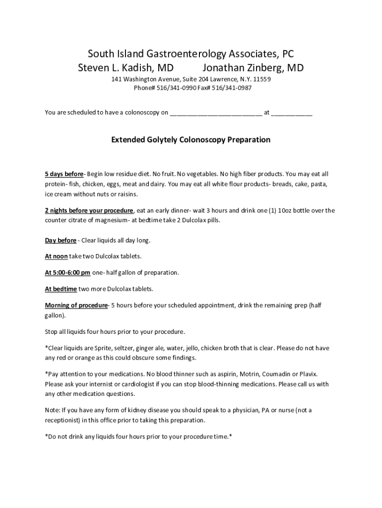 Fillable Online Dr. Steven L. Kadish, MDLawrence, NYGastroenterologist ...