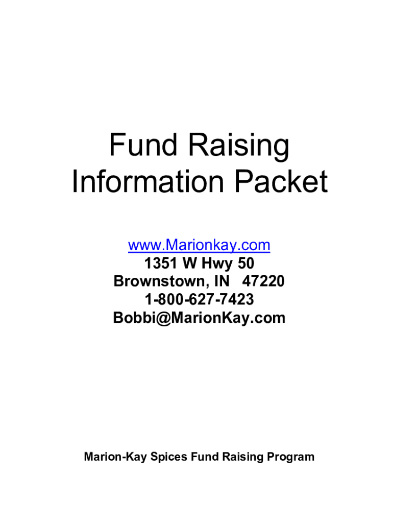 Fillable Online FUNDRAISER FORM 2020 SAMPLE Fax Email Print - pdfFiller