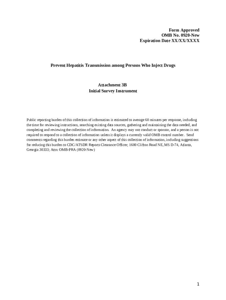 Approved OMB No. 0920-1080 Expiration Date:xx/ ... Doc Template | pdfFiller