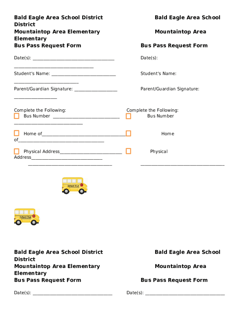 Bald Eagle Area School District Bald ... Doc Template | pdfFiller