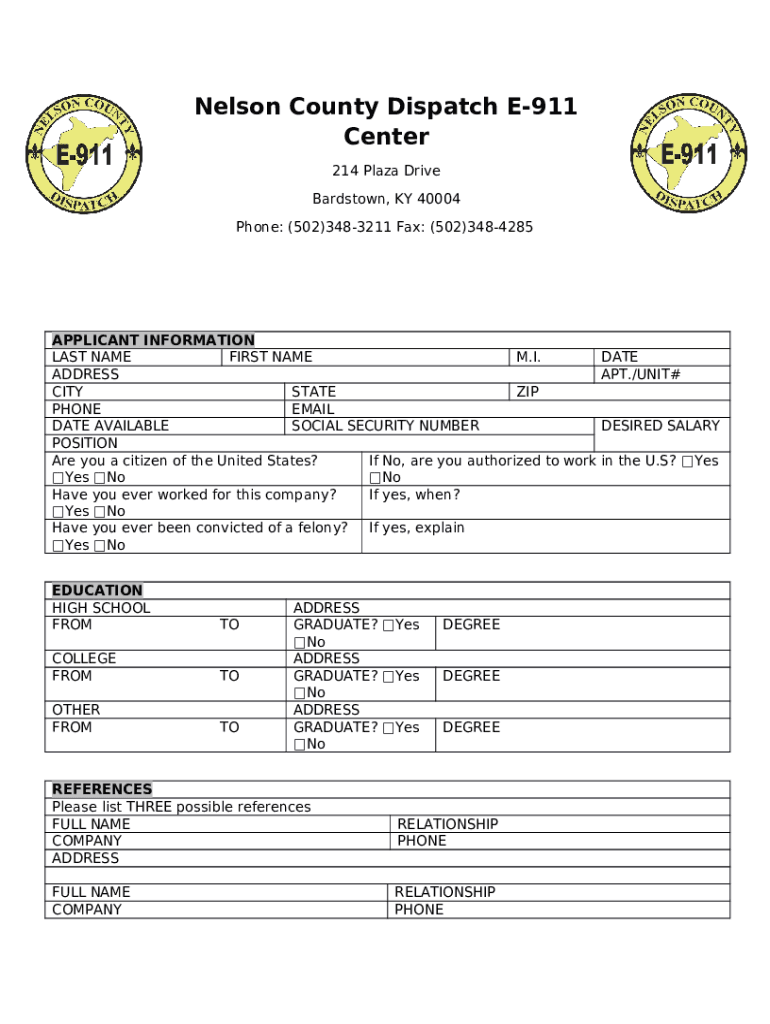 Nelson County Dispatch - Overview, News & Competitors Doc Template | pdfFiller