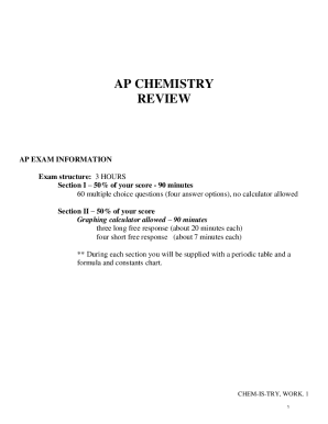 Fillable Online AP Chemistry Exam Format: All You Need to Know Fax ...