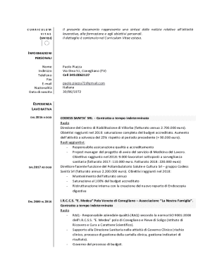 Compilabile Online Modelli di Curriculum Vitae: esempi e template per ...