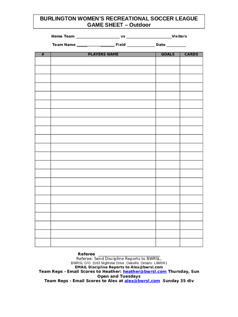 Game-Sheet.pdf - Burlington Doc Template | pdfFiller