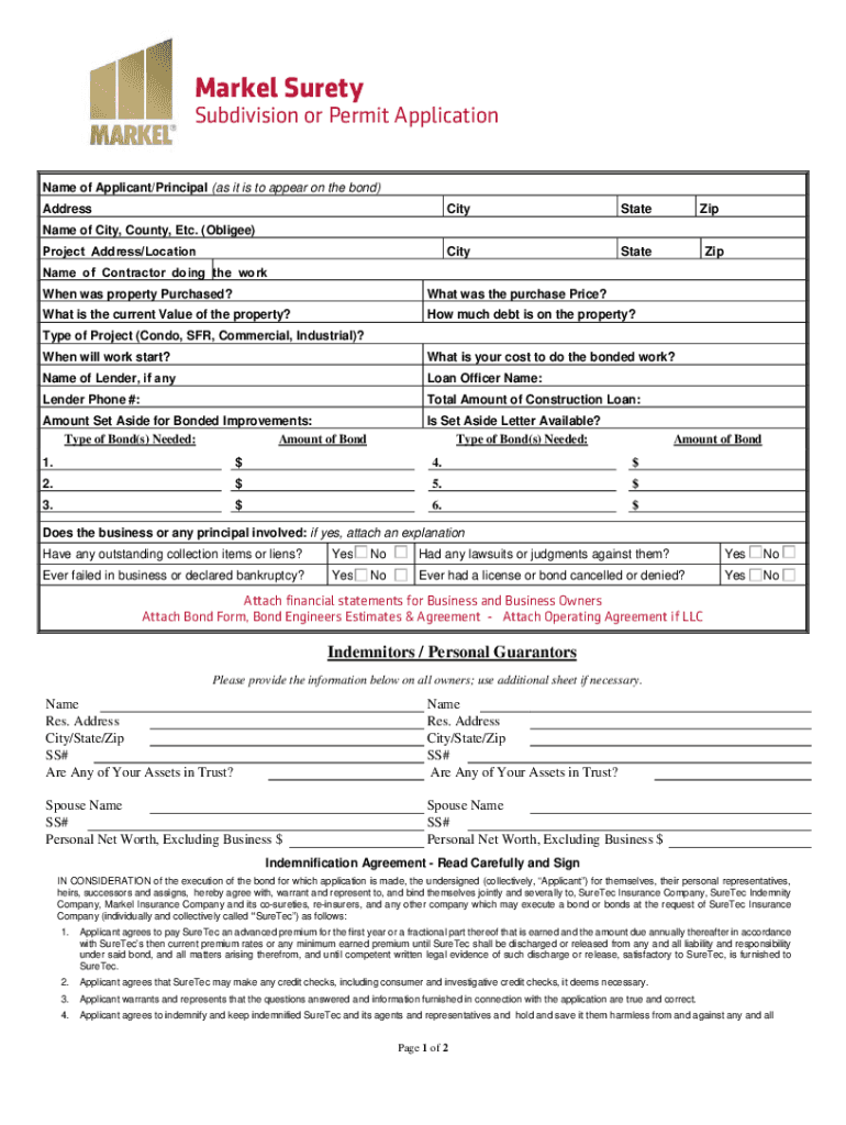 Fillable Online Understanding the Three Parties in a Surety Contract ...