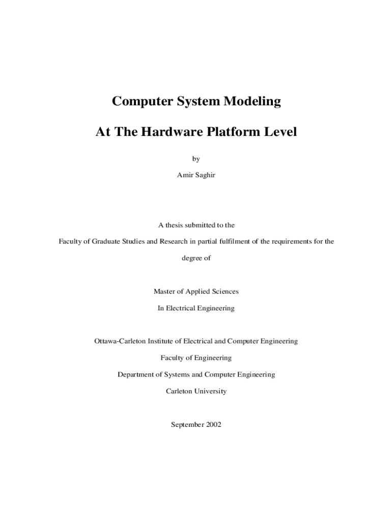 Fillable Online Master's Thesis: Design and development of hardware ...