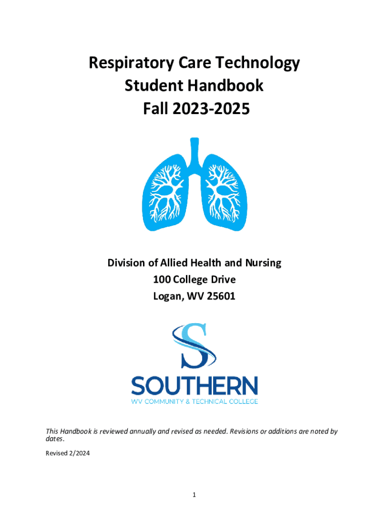Fillable Online Respiratory Care Program Policy & Procedure Handbook... Fax Email Print - pdfFiller