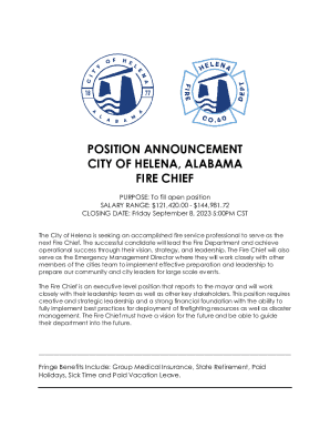 Fillable Online Helena, Alabama Fire Department Fax Email Print - pdfFiller
