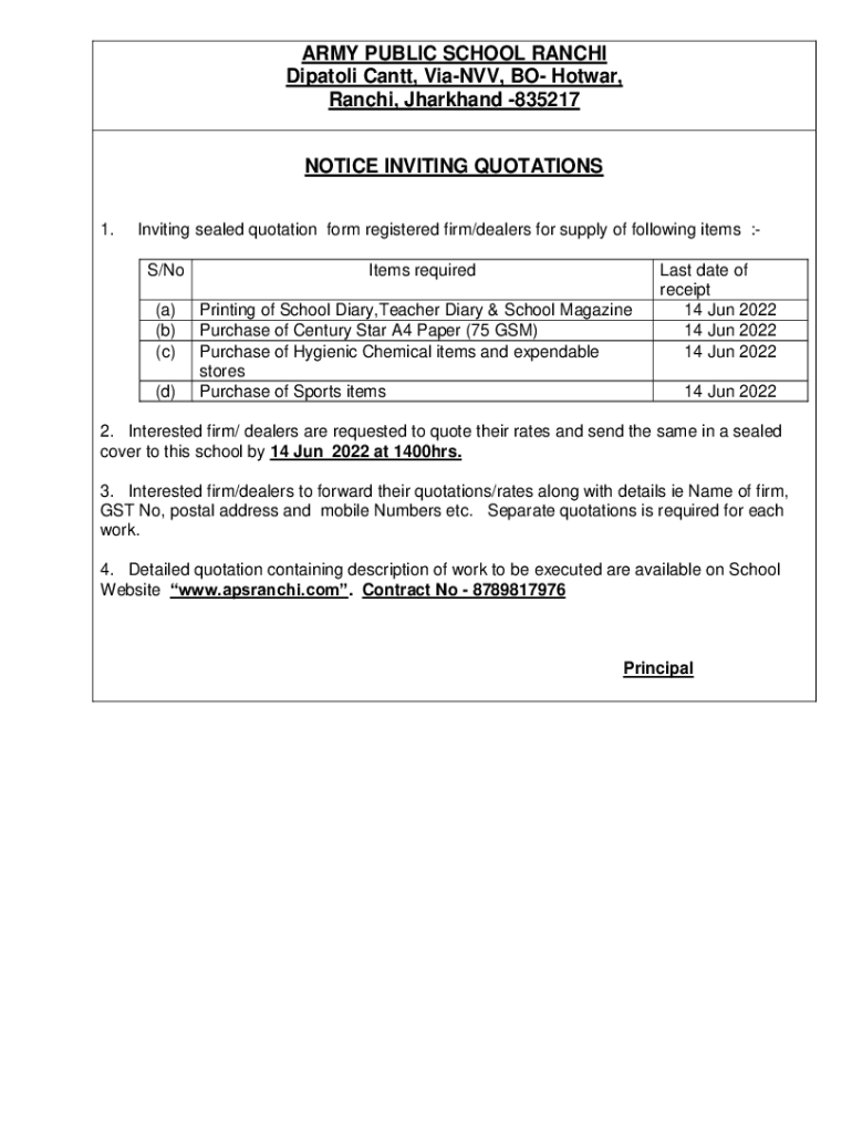 Fillable Online Welcome to Army Public School Ranchi Fax Email Print ...