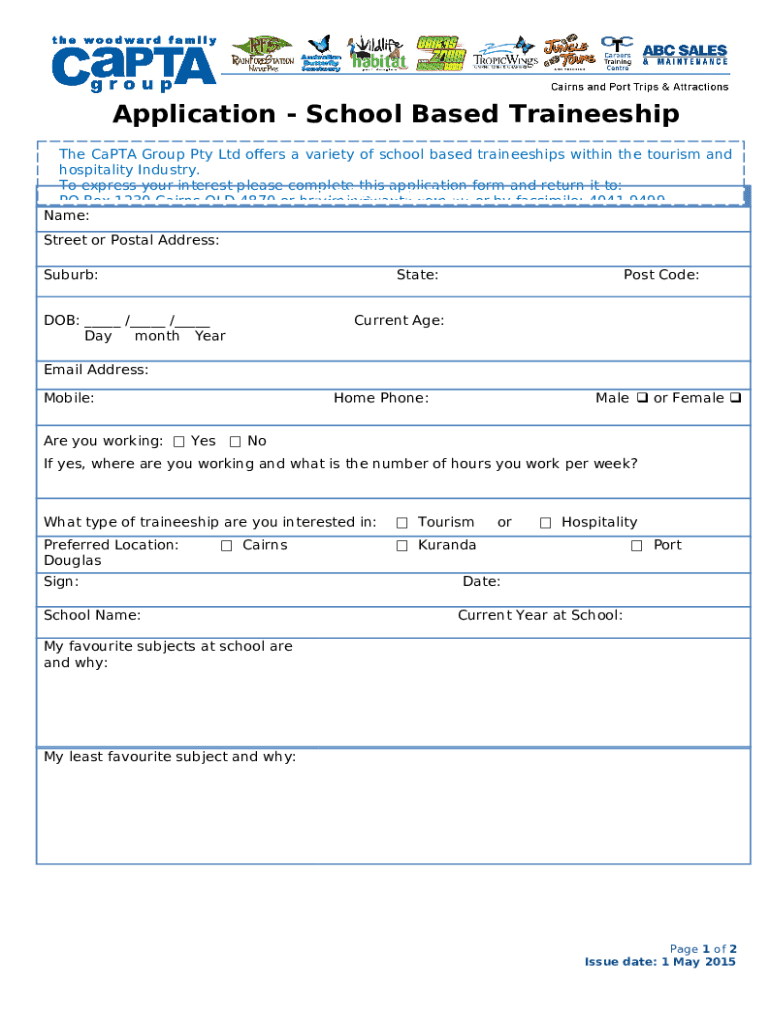 ECTARC Distance Course Enrolment Application Doc Template | pdfFiller