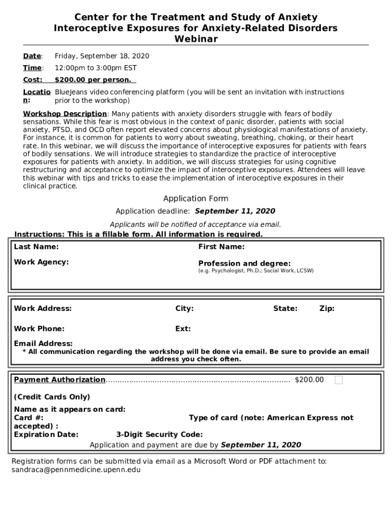 Exposure Based CBT for Social Anxiety Disorder (February ... Doc Template | pdfFiller