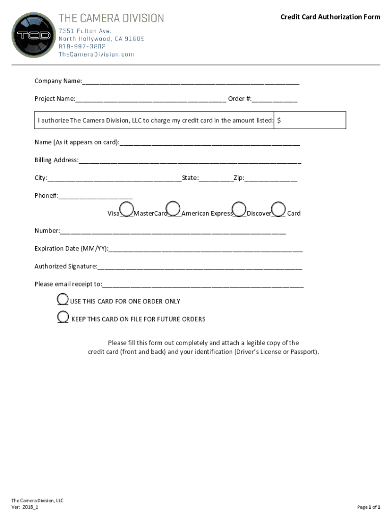 Fillable Online The Camera Division Fax Email Print - pdfFiller