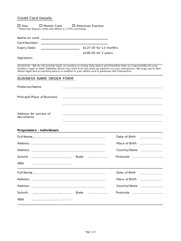 Company Incorporation Order Doc Template | pdfFiller