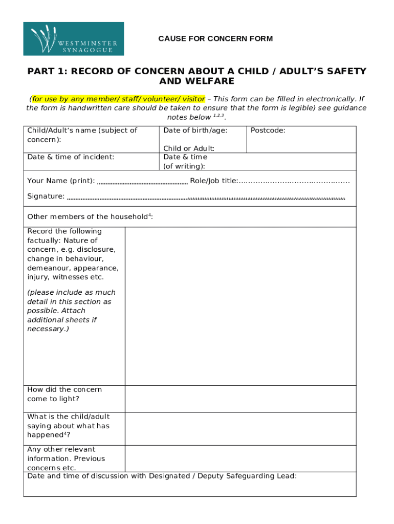 1 Safeguarding and Child Protection Policy and Procedures For ... Doc Template | pdfFiller