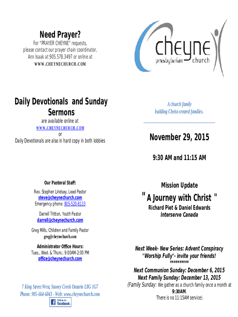 Daily Devotionals and Sunday Sermons Doc Template | pdfFiller