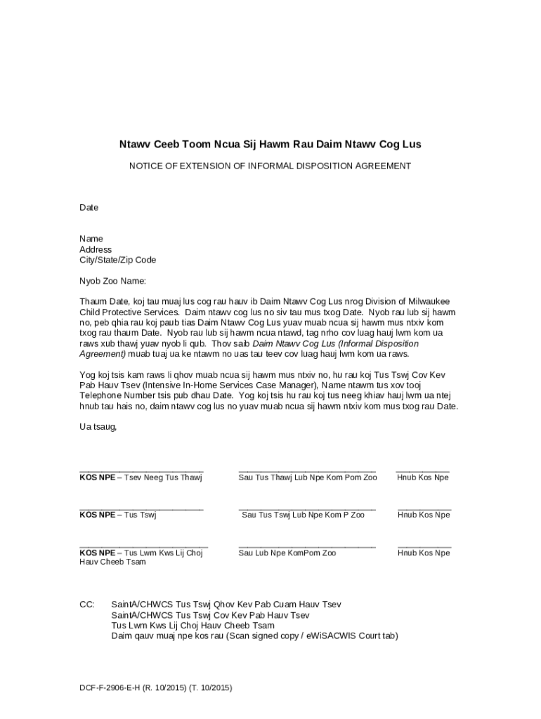 (Print on agency letterhead - dcf wisconsin Doc Template | pdfFiller