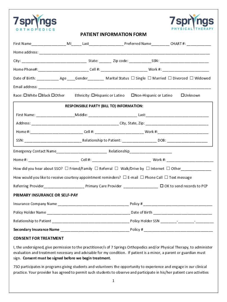 Fillable Online Sport Ortho Urgent Care: Adult Orthopedics, Pediatric ... Fax Email Print ...