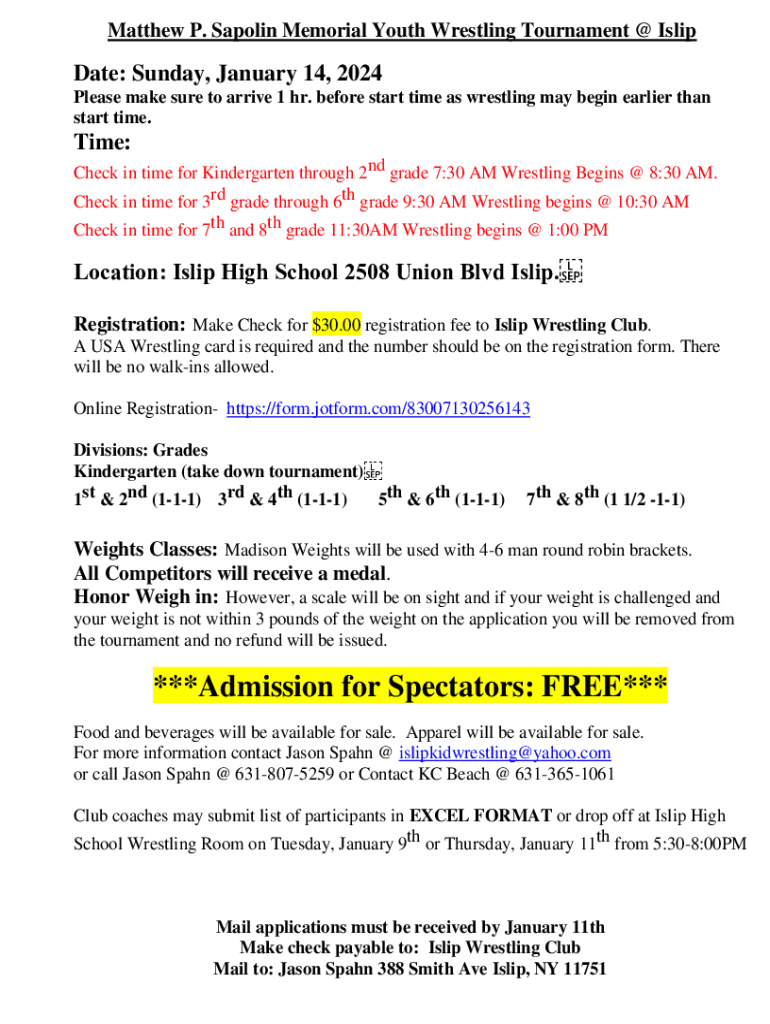 Fillable Online Matthew P. Sapolin Memorial Youth ... Fax Email Print ...