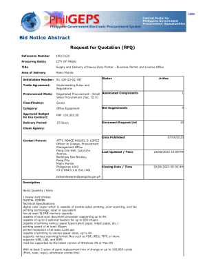 Fillable Online Supply and Delivery of Heavy-Duty Printer Business Permit and License Office Fax ...