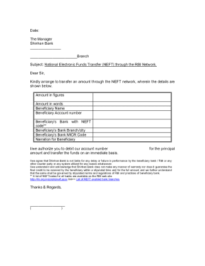 Fillable Online Request for NEFT transaction - for Individuals.doc Fax ...