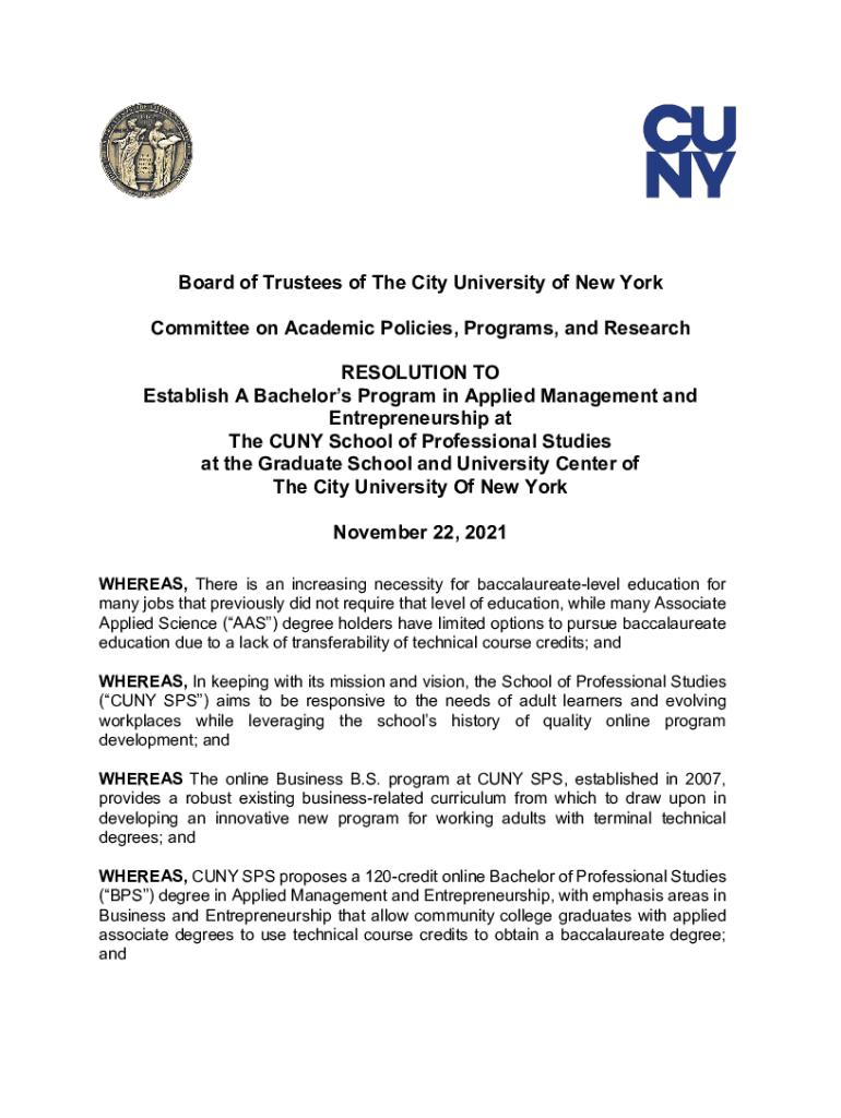 Fillable Online city university of new yorkapproval of the cappr report ...