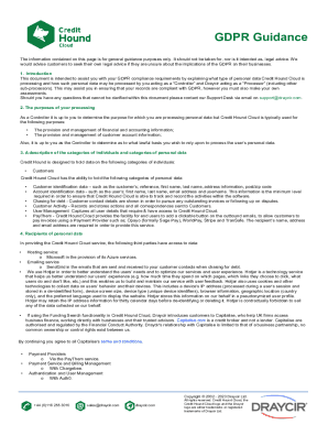 Fillable Online This document is intended to assist you with your GDPR ...