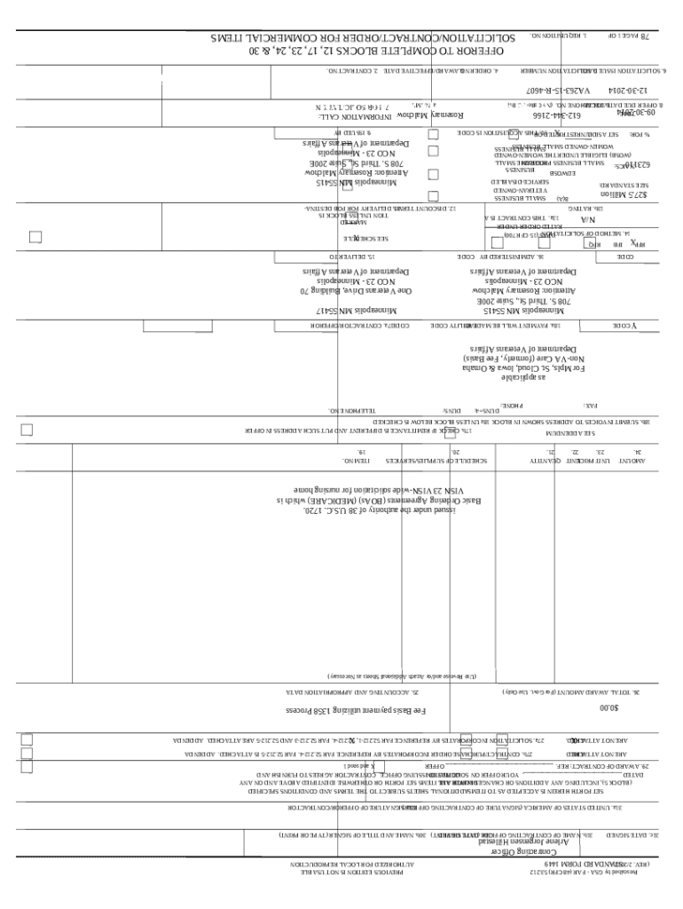 a.1 sf 1449 solicitation/contract/order for commercial Doc Template ...