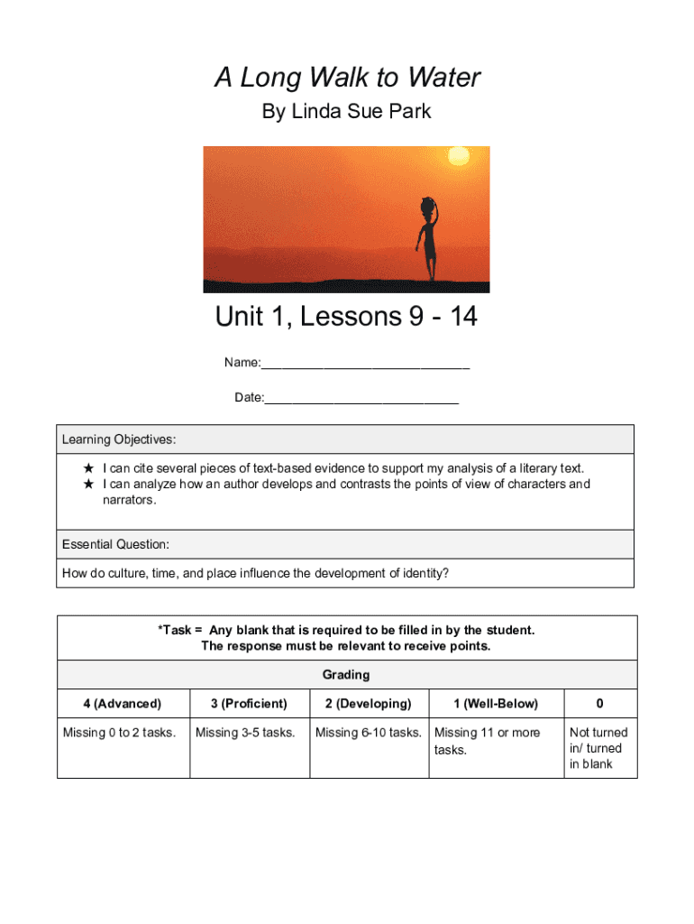 Fillable Online Text-Based Discussion: Themes: A Long Walk to Water Fax ...
