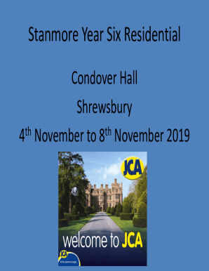 Fillable Online Condover Hall Activity Centre, Shropshire Fax Email ...