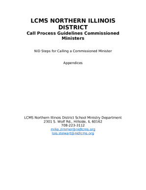 The LCMS Northern Illinois District Moves Forward With New ... Doc ...