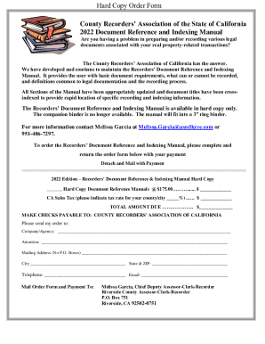 Fillable Online Hard Copy Order Form Fax Email Print - pdfFiller