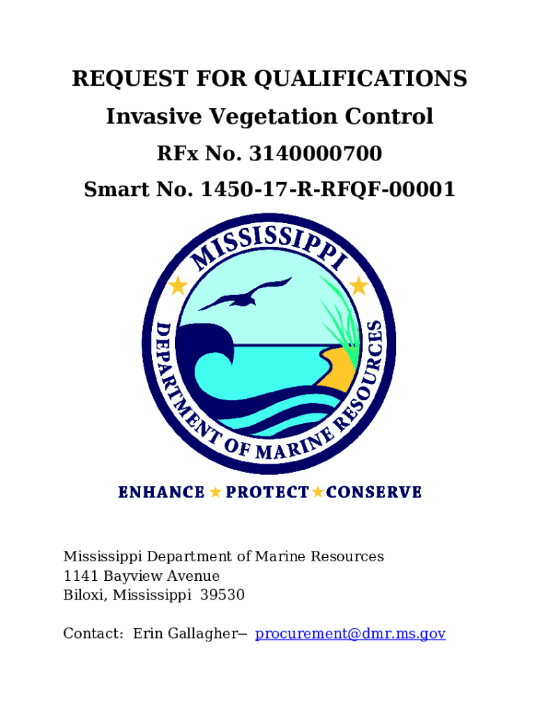 REQUEST FOR QUALIFICATIONS Forestry Habitat ... - srm magic ms Doc ...