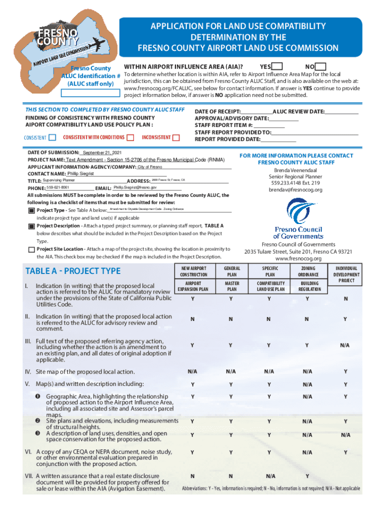 Fillable Online agendas fresnocog application for land use ...