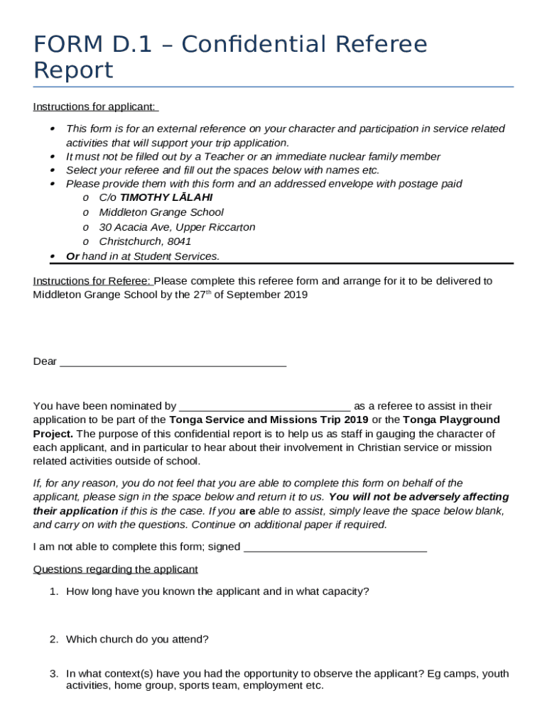 Confidential Character Reference for Authorization to ... Doc Template ...