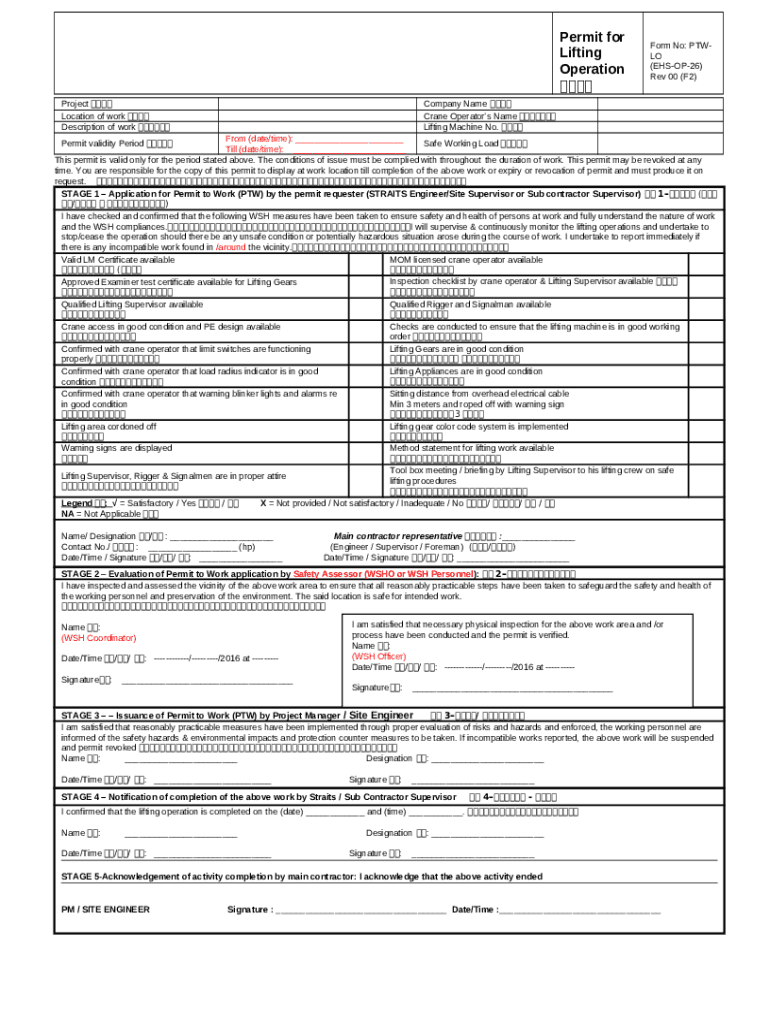 SAMPLE MOBILE CRANE /LIFTING ACTIVITIES - NET Doc Template | pdfFiller