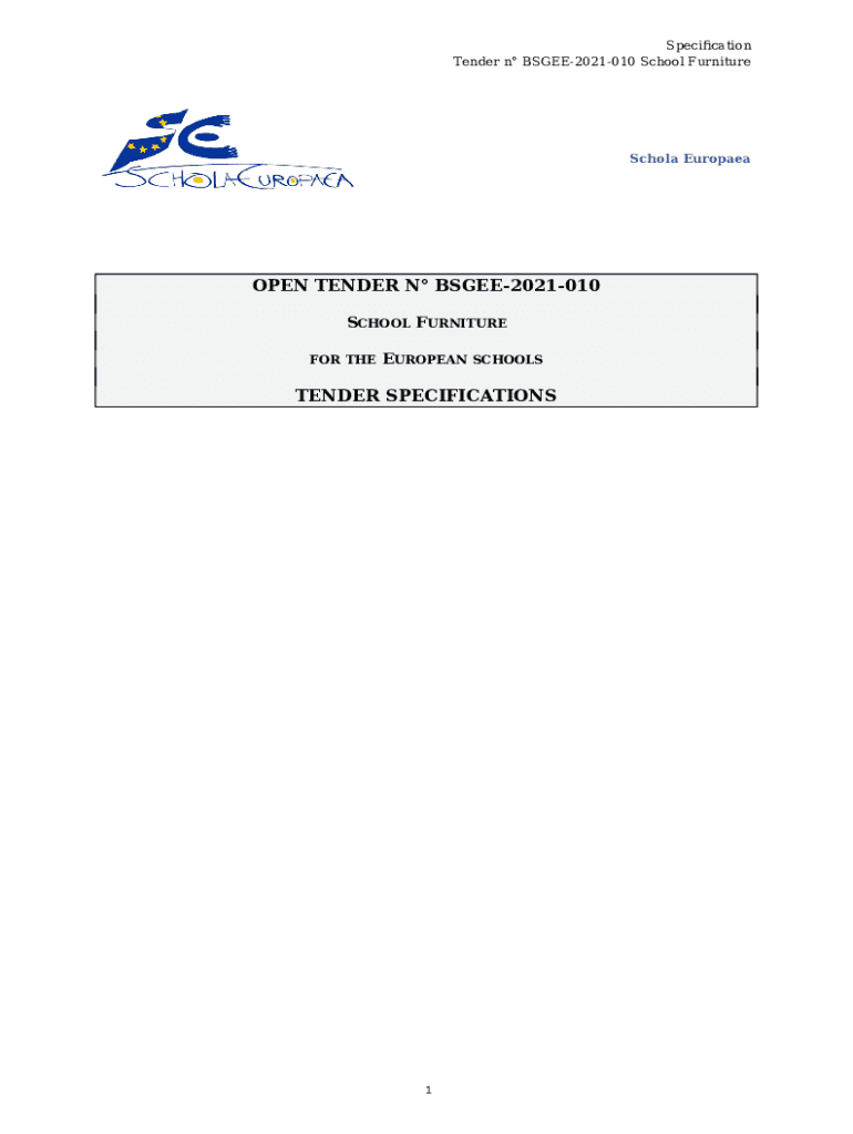 and content of the tender Doc Template | pdfFiller