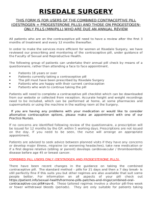 Contraception review Doc Template | pdfFiller