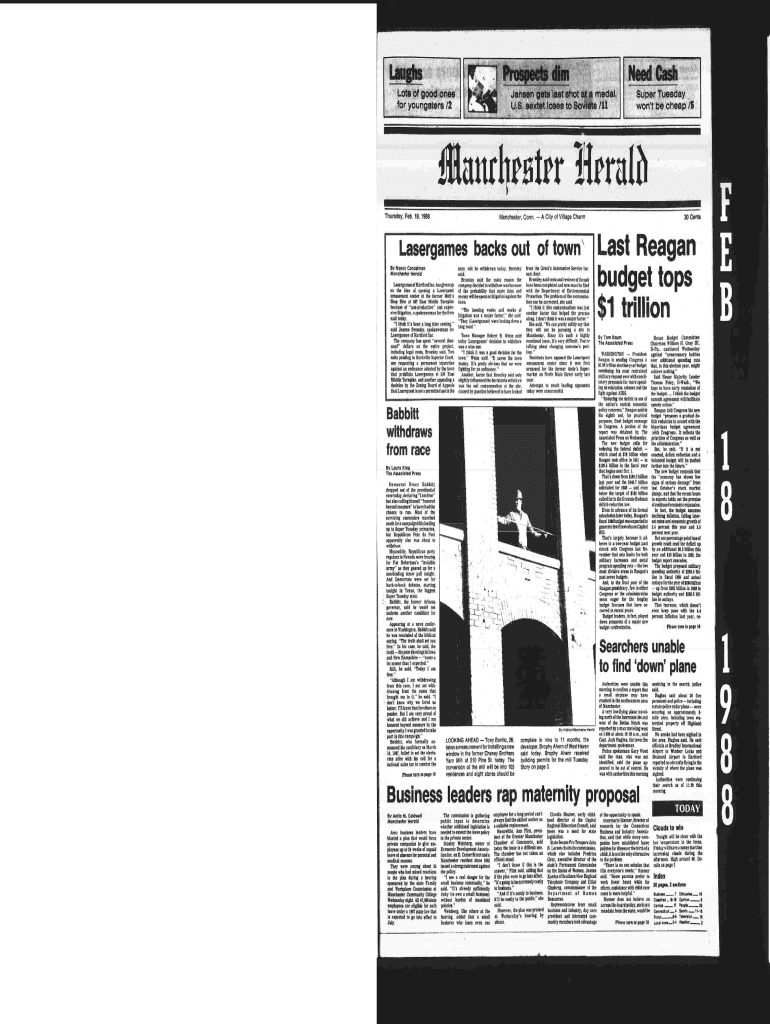 Fillable Online Last Reagan budget tops $1 trillion Fax Email Print ...