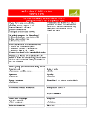 Hertfordshire Child Protection Referral - Clinical pathways Doc ...