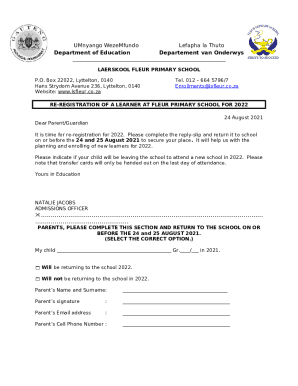2022 Re-Registration Doc Template | pdfFiller