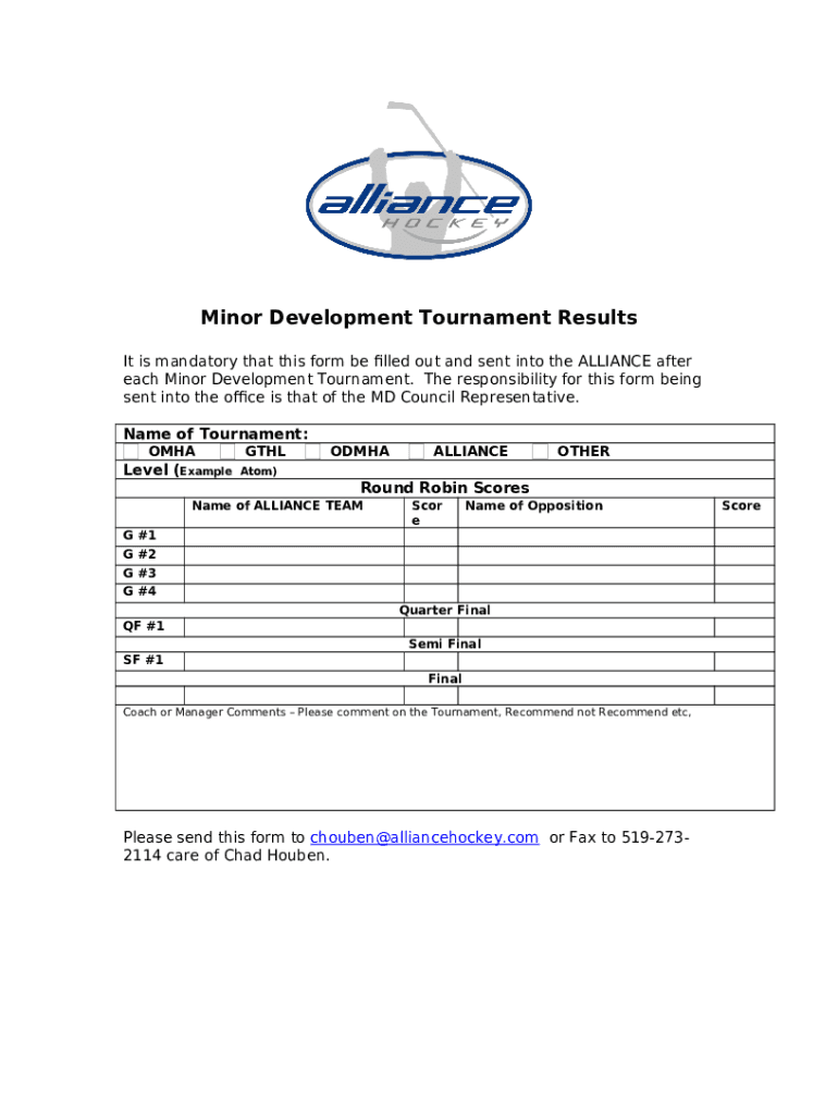 Manager's Game Report Doc Template | pdfFiller