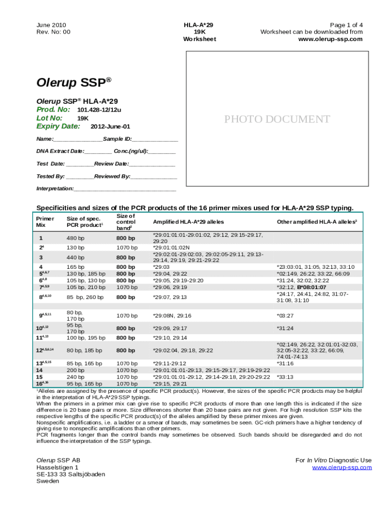 Combi Trays - HLA Kits - Olerup - CareDx Doc Template | pdfFiller