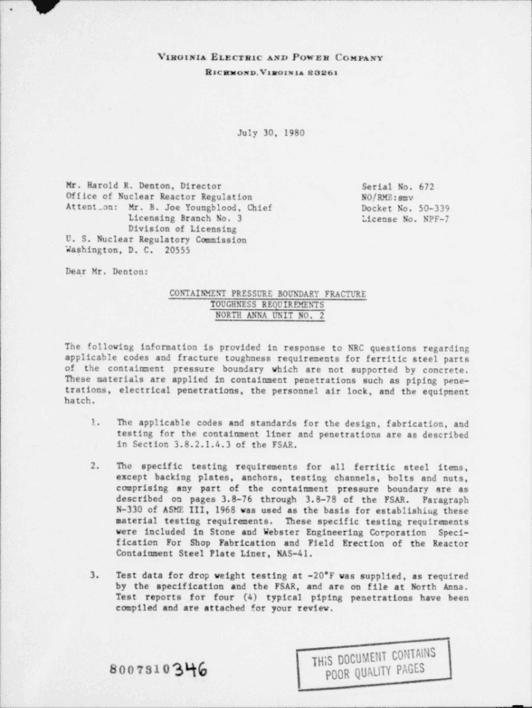 Fillable Online Forwards info in response to NRC questions re ...