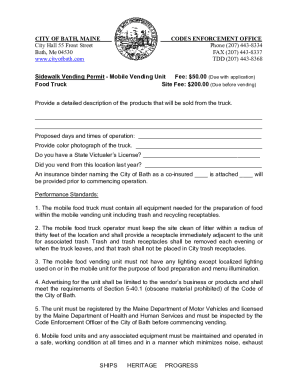 Fillable Online City of Bath, Maine - Official Website - Codes ...