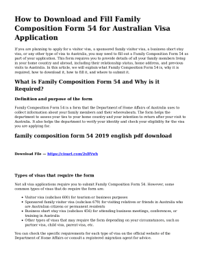 Fillable Online Form 54 family composition: Fill out & sign online Fax ...