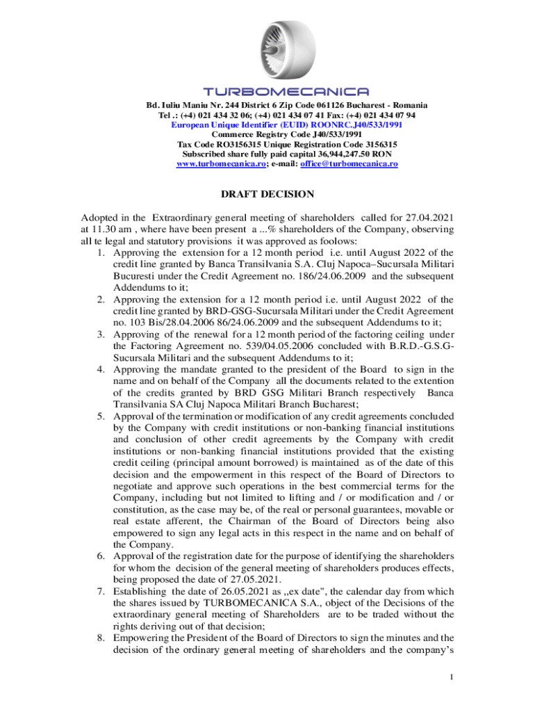 Fillable Online SC ALUMIL ROM INDUSTRY SA Fax Email Print - pdfFiller