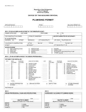 Fillable Online legazpi gov Permit Forms Architectural Permit Fax Email ...