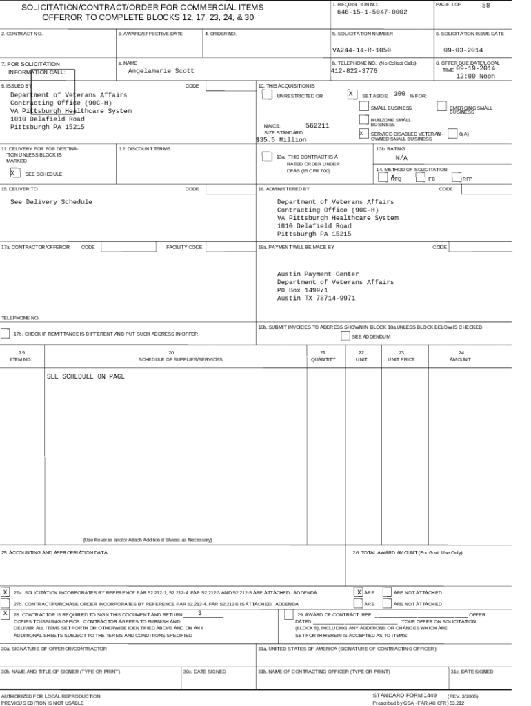 SECTION B - CONTINUATION OF SF 1449 BLOCKS16 Doc Template | pdfFiller