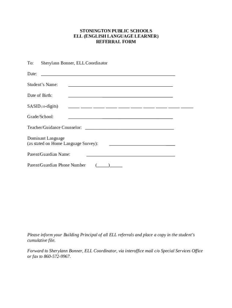 referral to determine eligibility for special education and ... Doc Template | pdfFiller